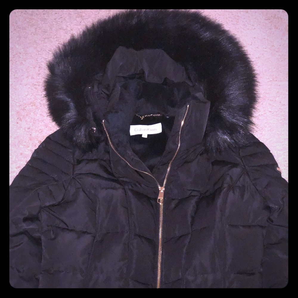 Full Length Puffer Coat By Calvin Klein - Gem